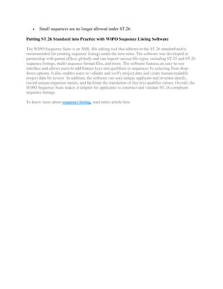 Sequence listing.docx | Databases | Computer Software and Applications