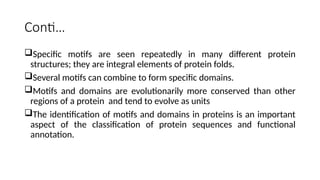 sequence motifs. bioinformatics pptx | PPTX