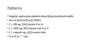 sequence motifs. bioinformatics pptx | PPTX