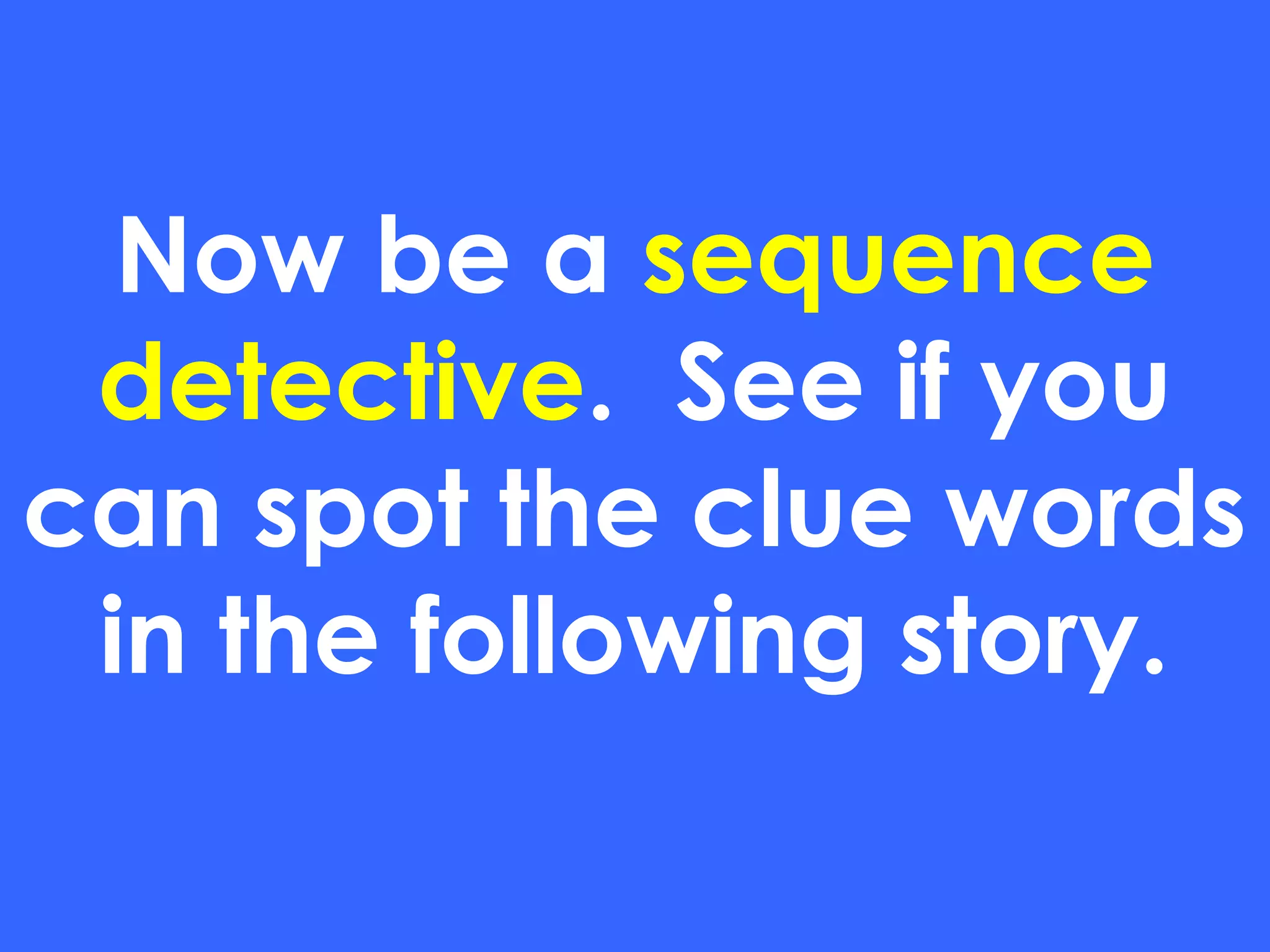 Sequence of events | PPT