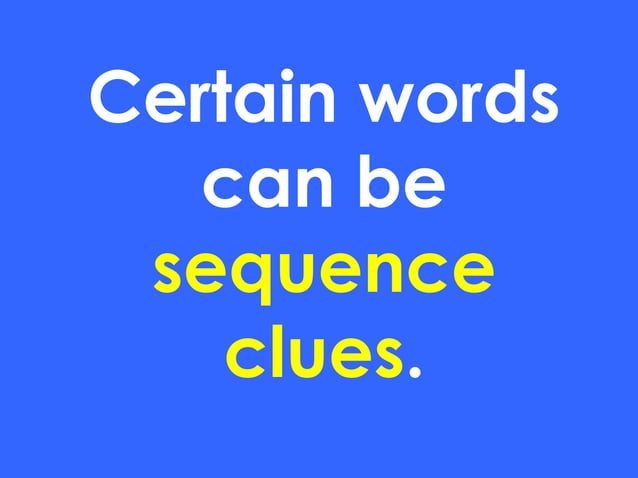 Sequence of events | PPT