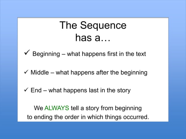 Sequence of Events | PPT