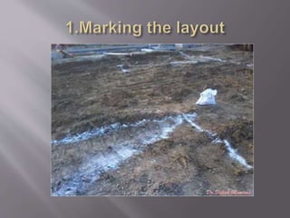 Sequence of general works of building construction | PPTX
