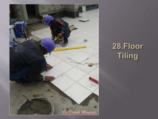 Sequence of general works of building construction | PPTX