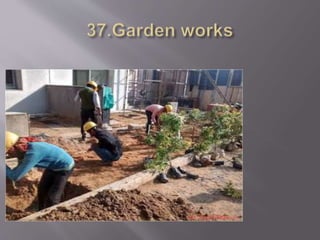 Sequence of general works of building construction | PPTX