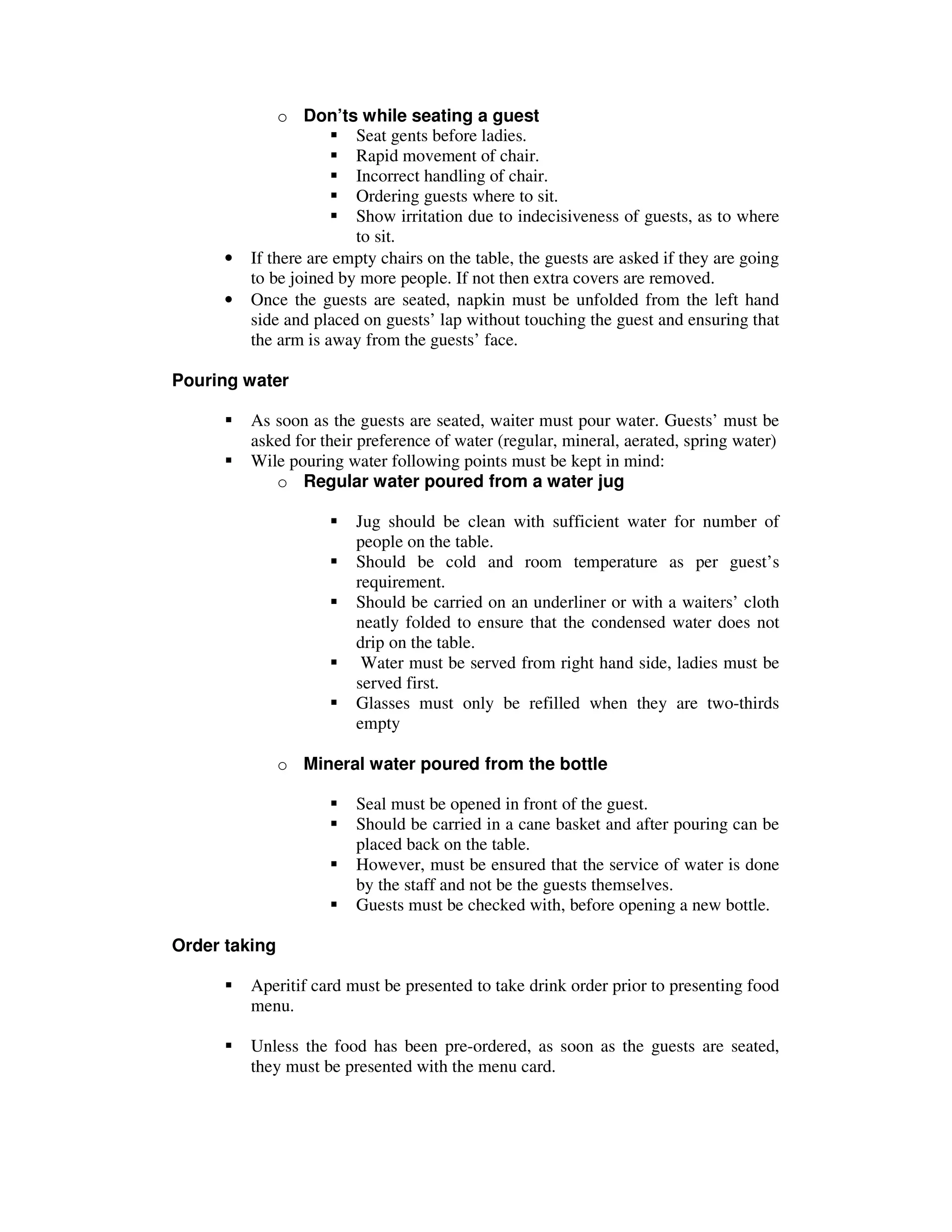 Sequence of service | PDF