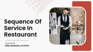 Sequence Of Service In Restaurant.pdf