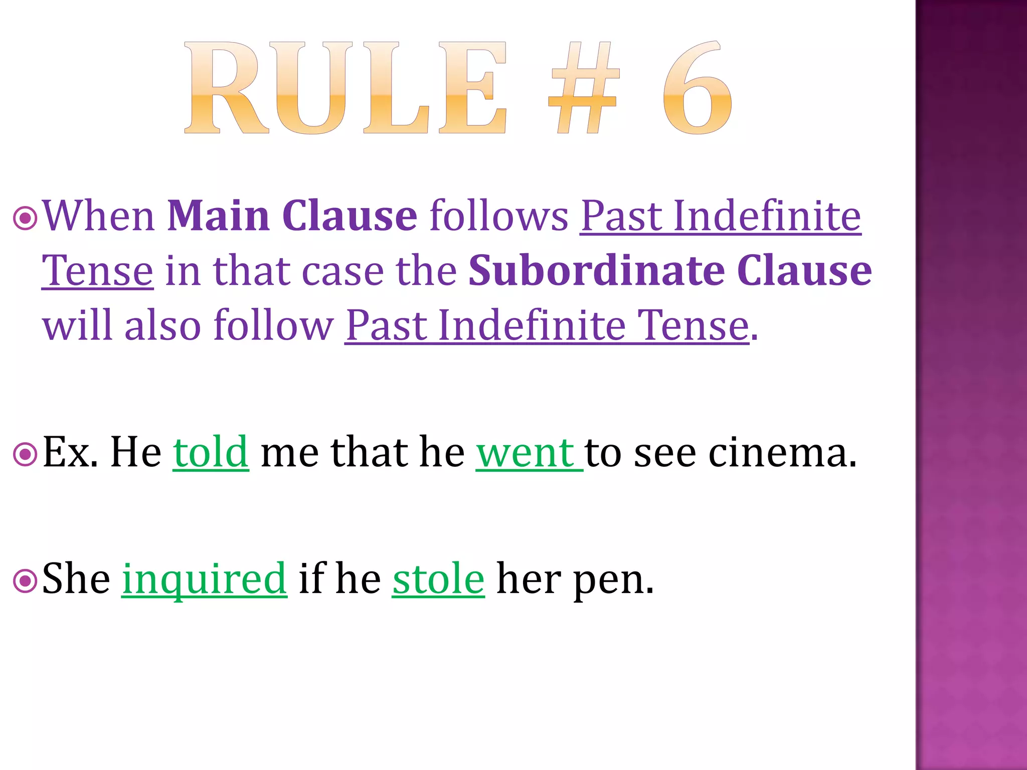 Sequence of tenses | PPSX