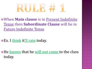 Sequence of tenses | PPSX