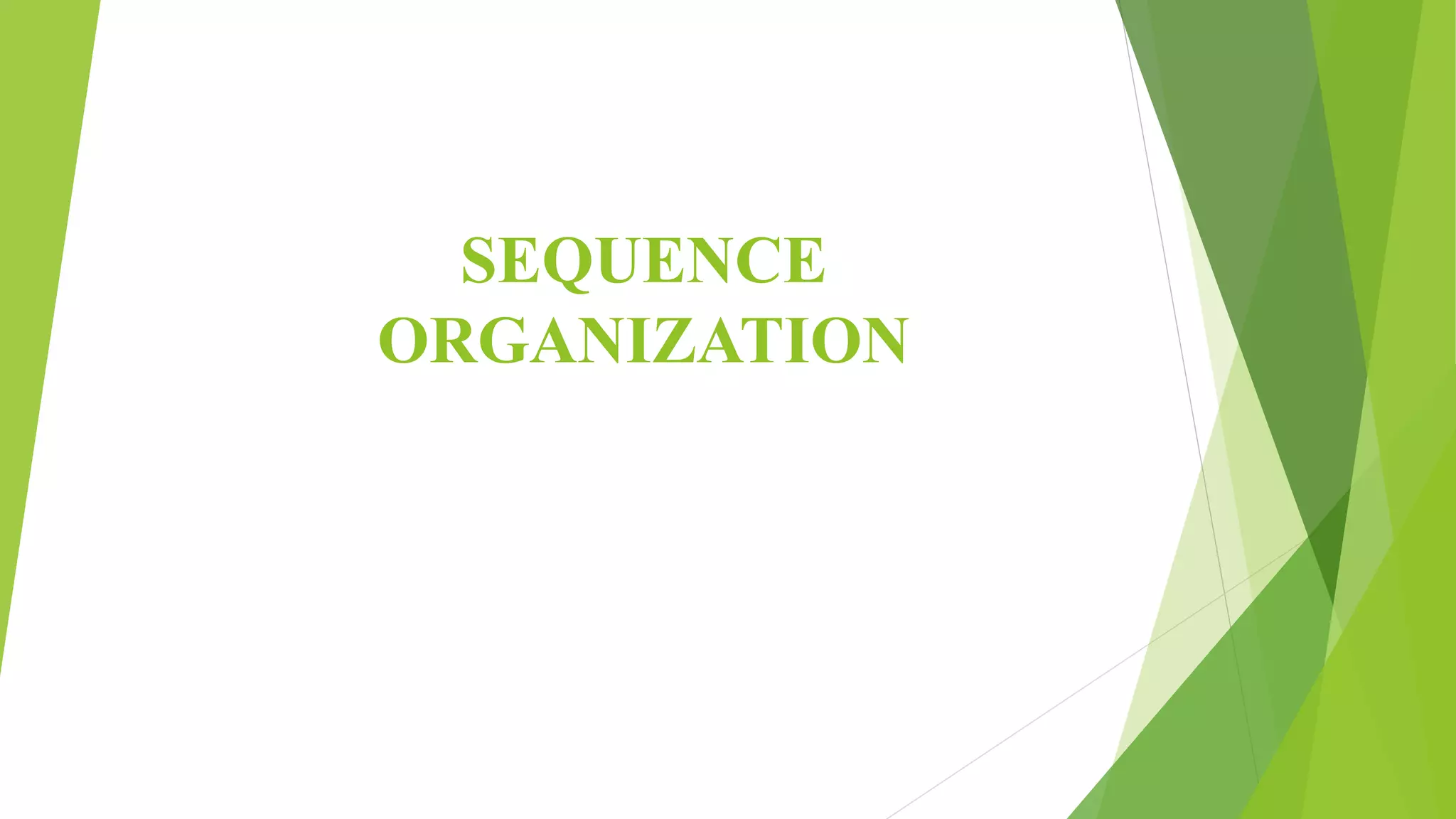 Sequence organization in conversation analysis | PPTX