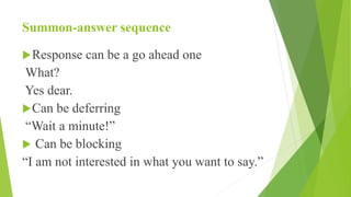 Sequence organization in conversation analysis | PPTX