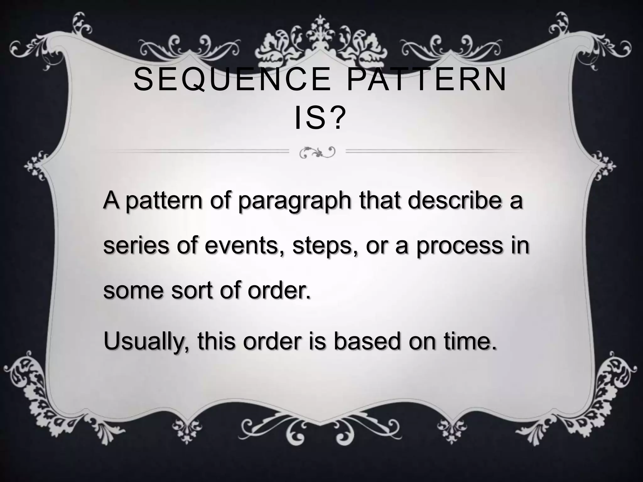 Sequence Pattern | PPTX