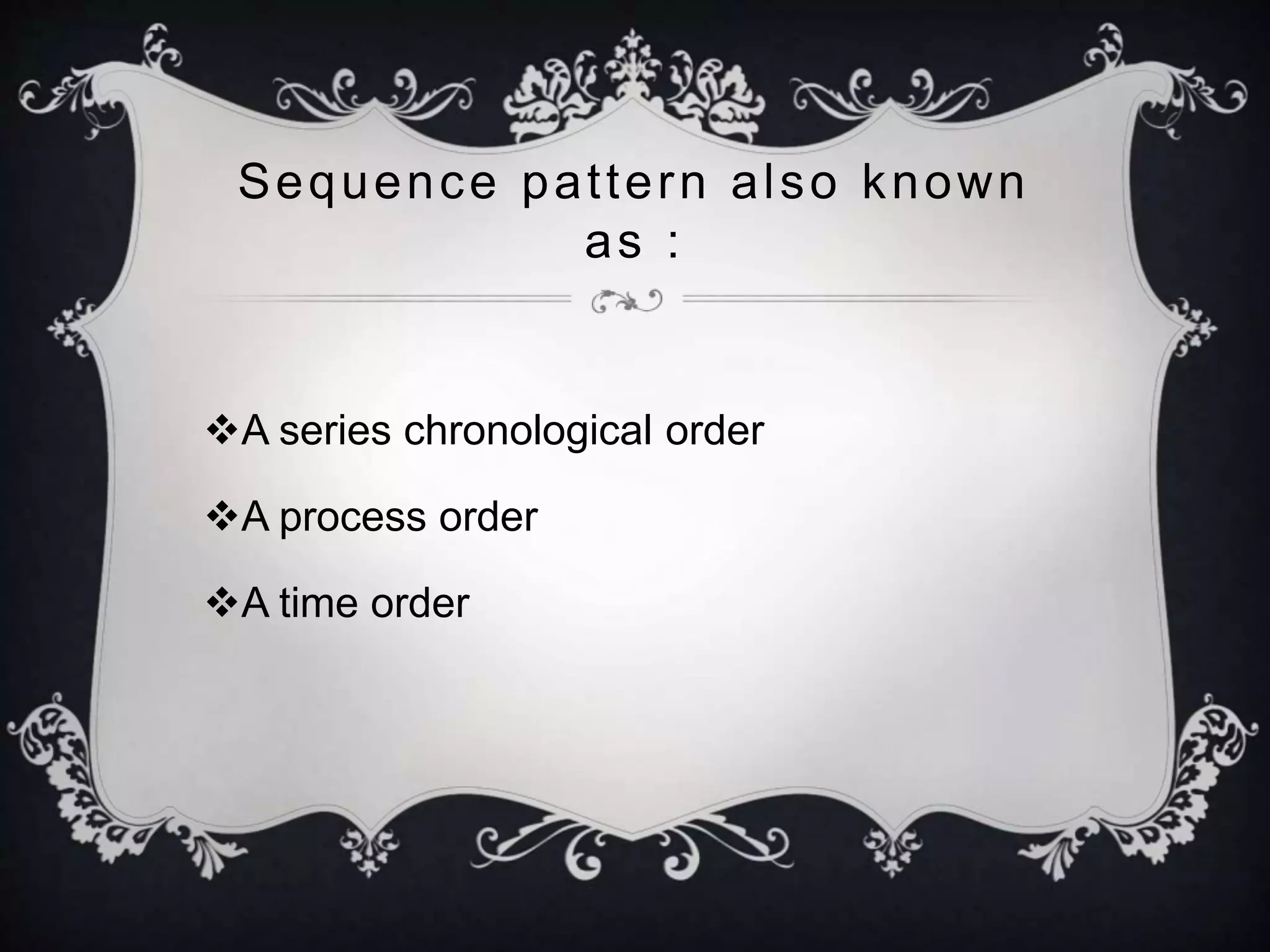 Sequence Pattern | PPTX