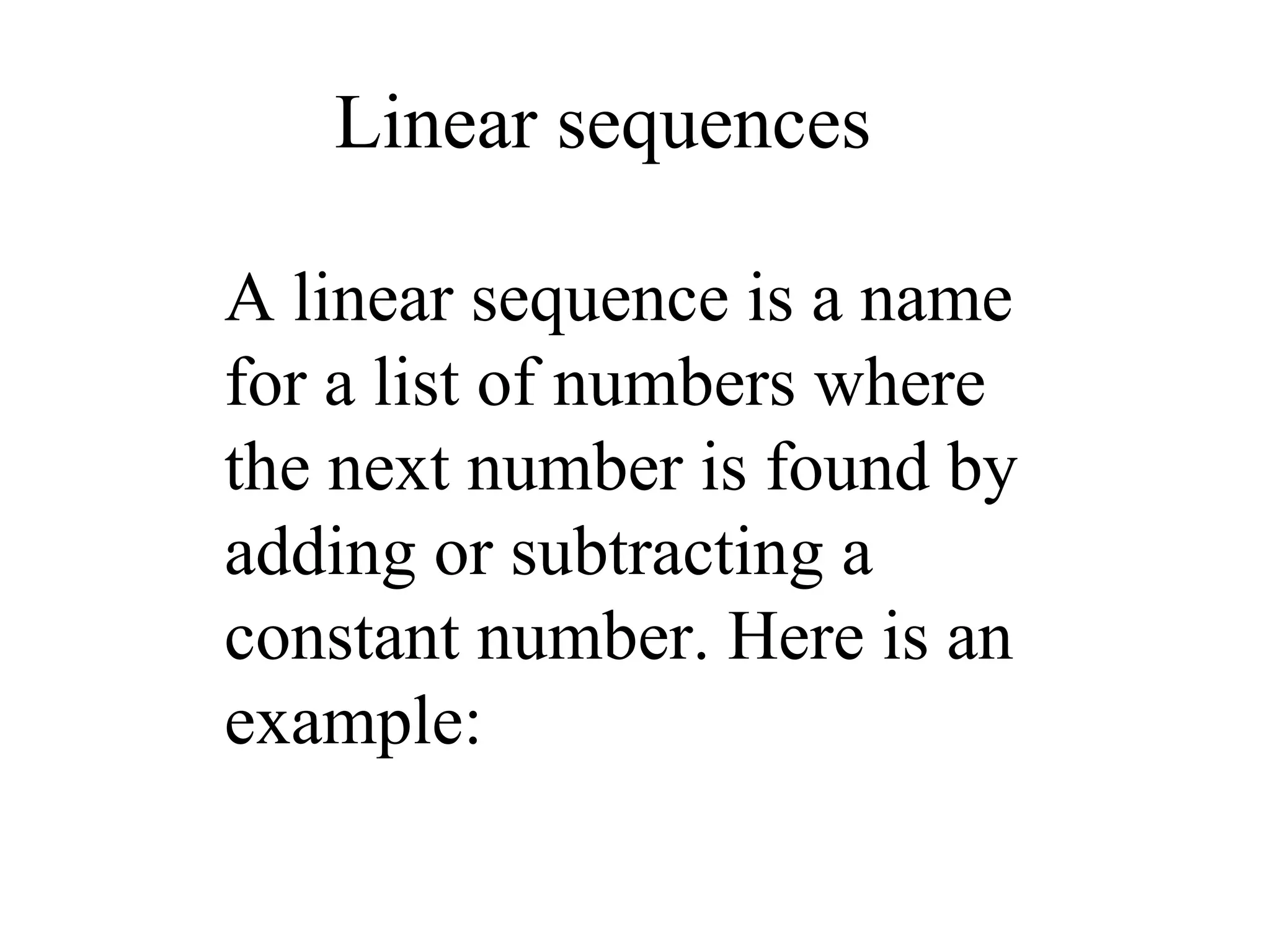 Sequences | PPT