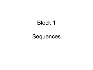 Sequences 13 | PPT