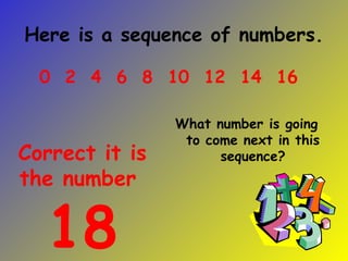 sequencesPATTERN ARITNETICM SEQUENCE.ppt