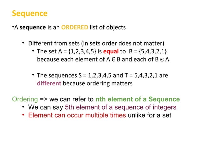 Sequences And Series