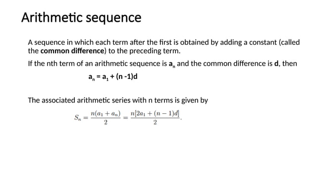 Statistics and Probability - sequences-and-Series.ppsx | Free Download
