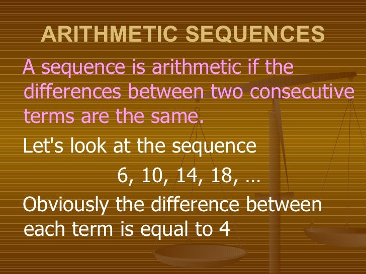 Sequences and series