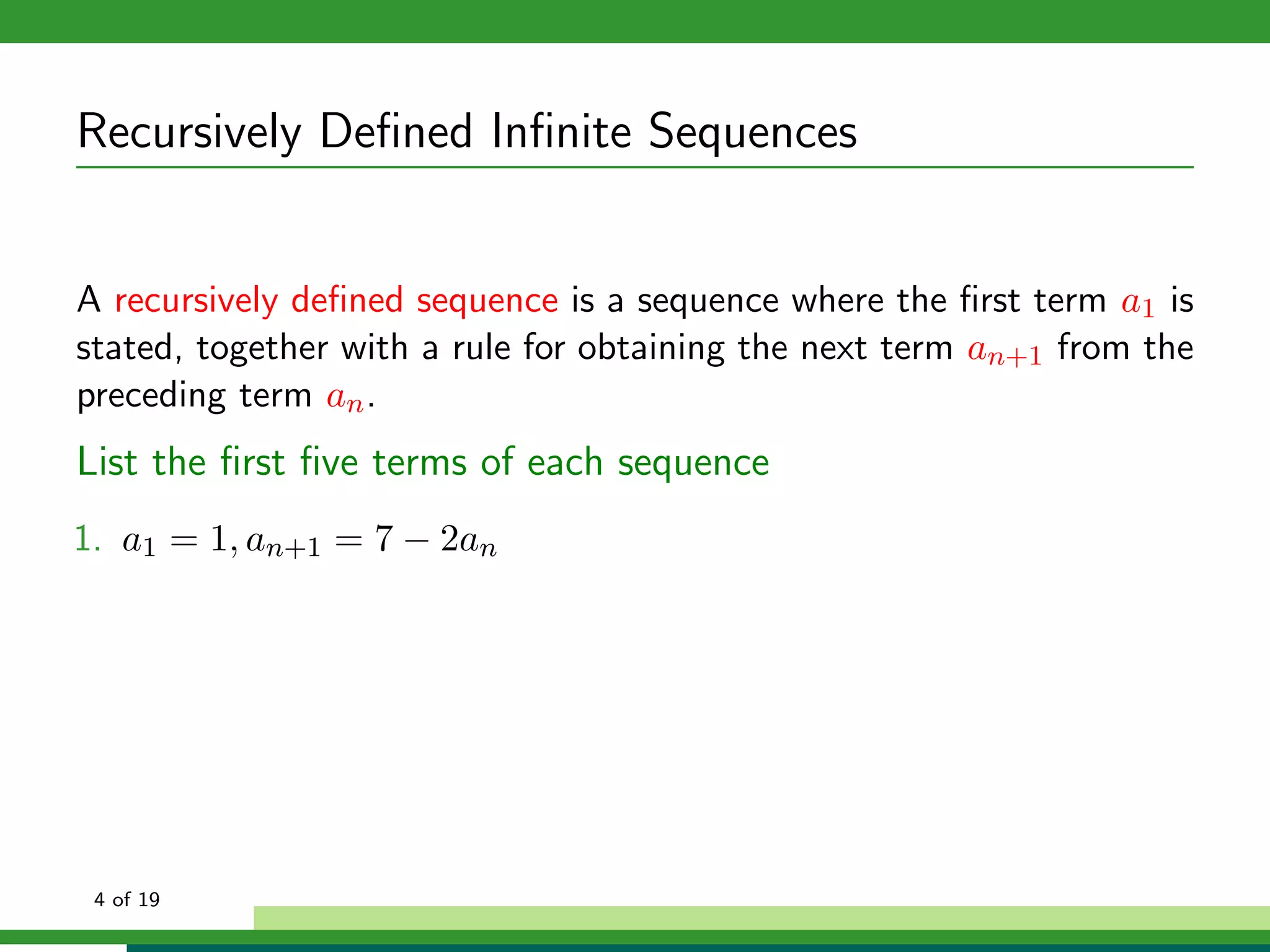 Sequences and series | PDF