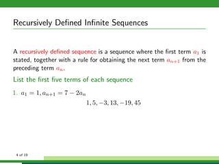Sequences and series | PDF
