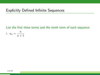 Sequences and series | PDF