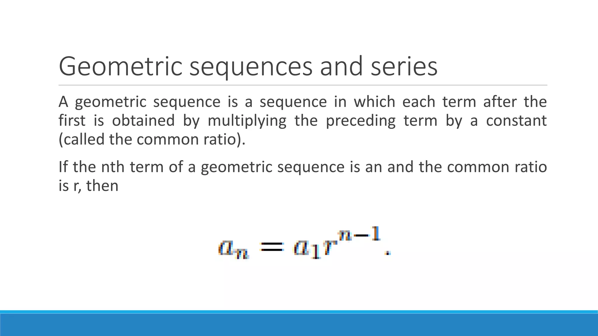Sequences and series | PPTX