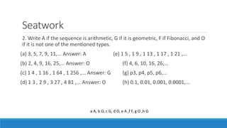 Sequences and series | PPTX | Physics | Science