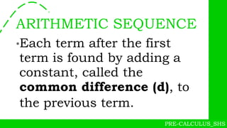 Sequences and Series. Pre Calculus g12ppt | PPT