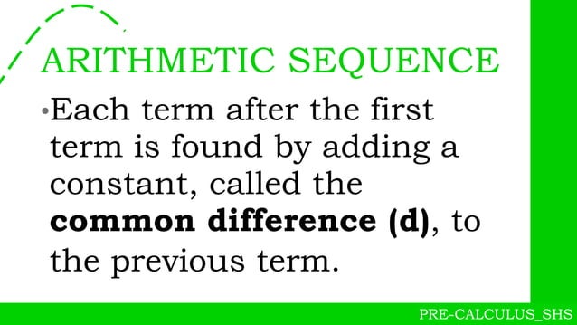 Sequences and Series. Pre Calculus g12ppt | PPT