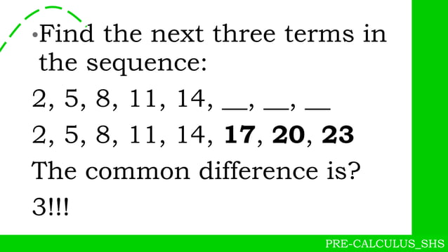 Sequences and Series. Pre Calculus g12ppt | PPT