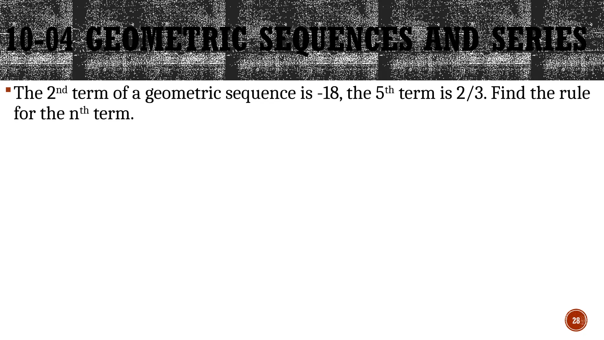 Sequences and Series AP and GP for class IX.pptx