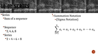 Sequences and Series AP and GP for class IX.pptx