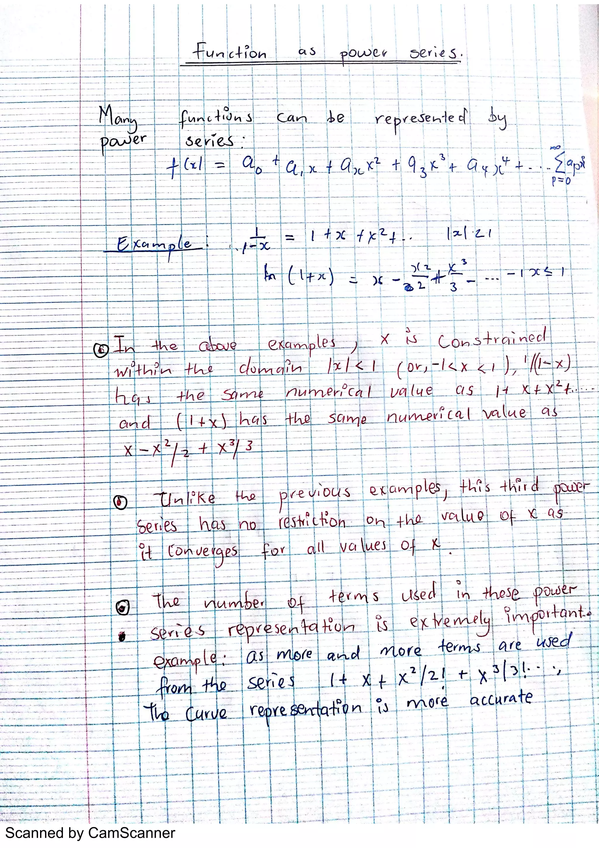 Sequences and series notes with examples | PDF