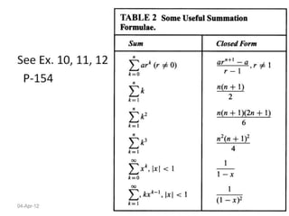Sequences and summations | PPT