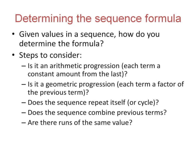 Sequences and summations | PPT