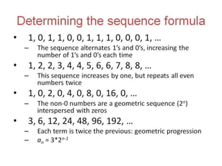 Sequences and summations | PPT