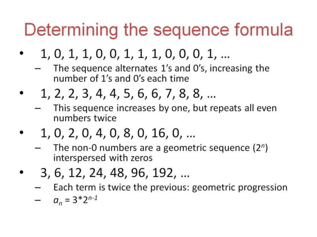 Sequences and summations | PPT