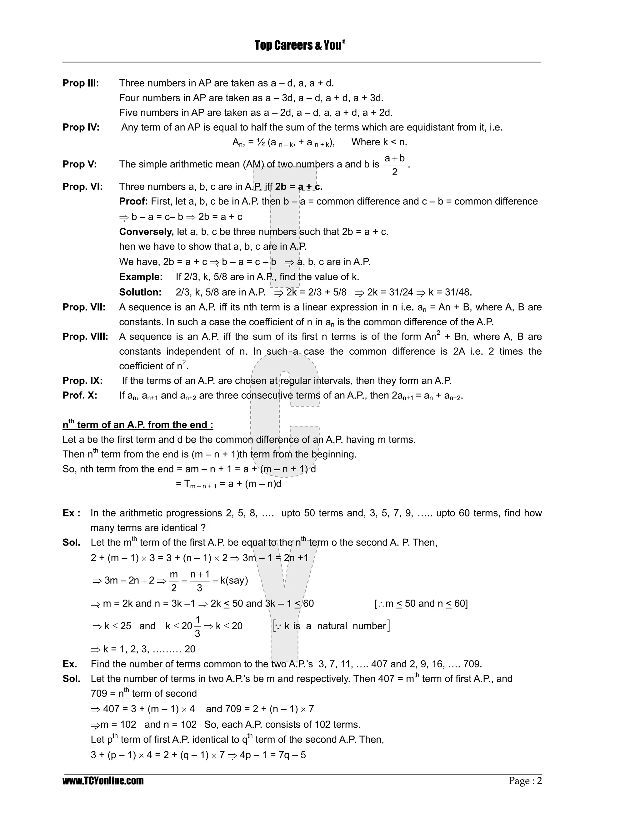 Sequence and Series | PDF