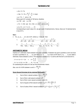 Sequence and Series | PDF