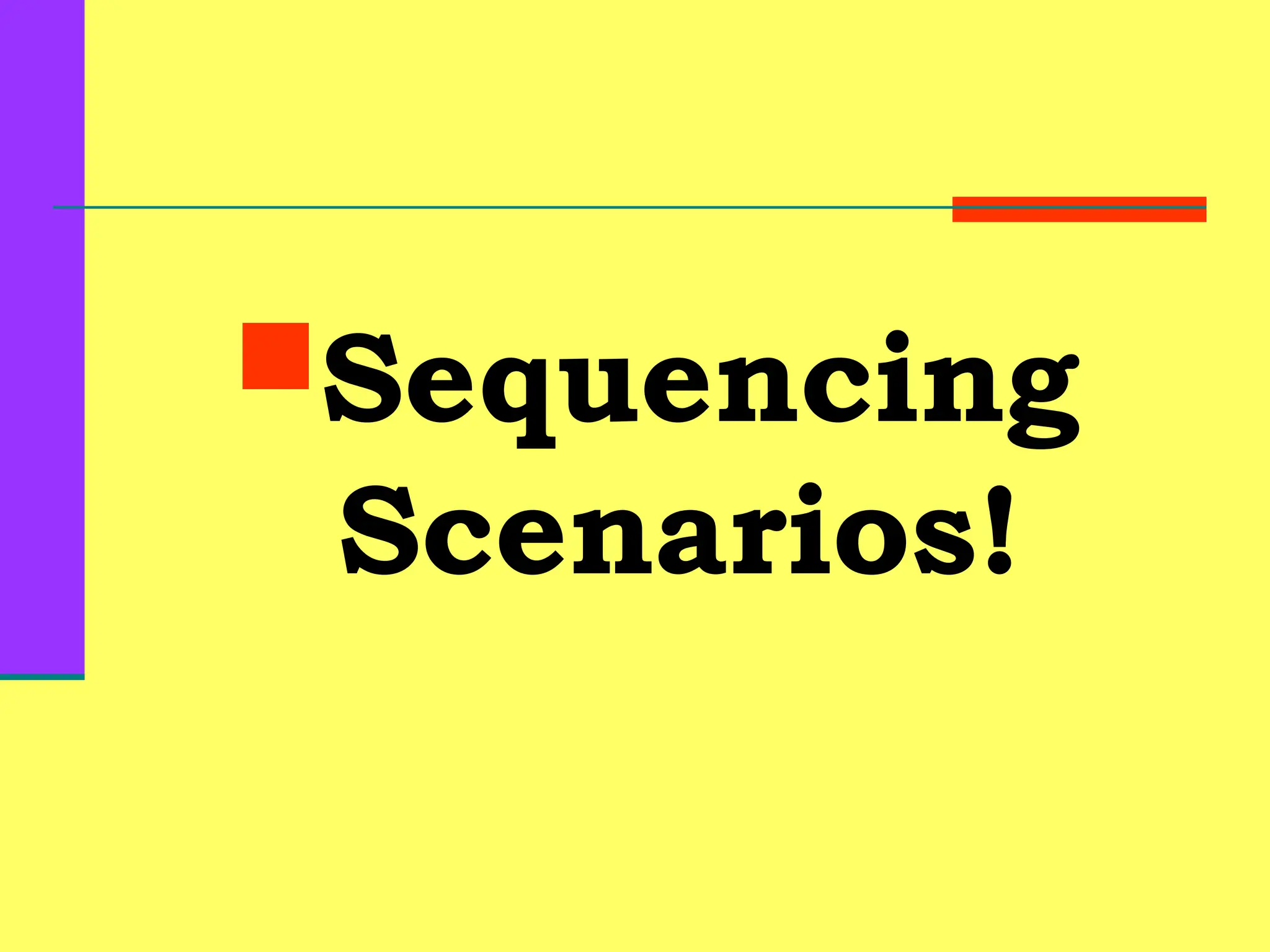 SEQUENCE SIGNALS for media printing .ppt