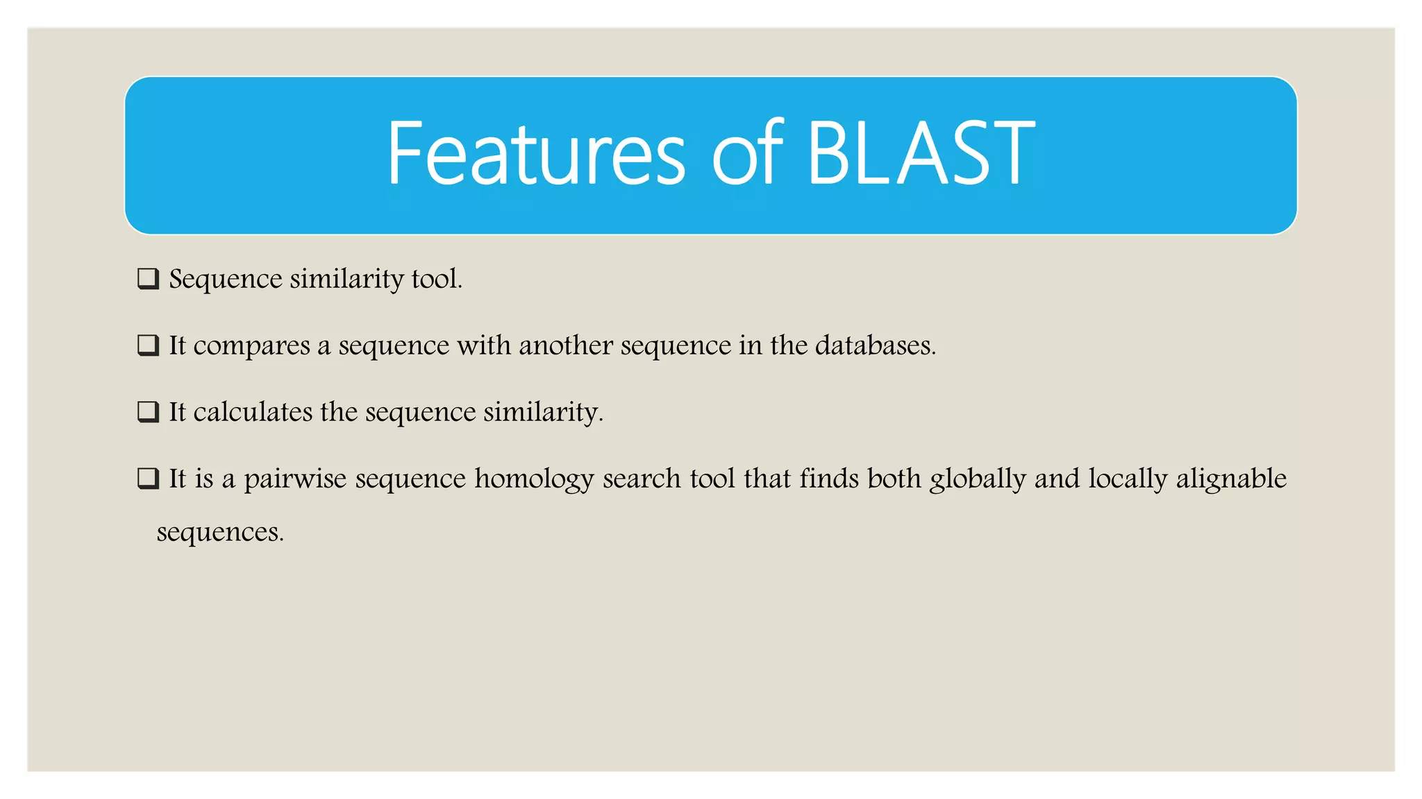 Sequence similarity tools.pptx