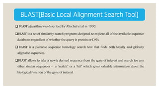 Sequence similarity tools.pptx