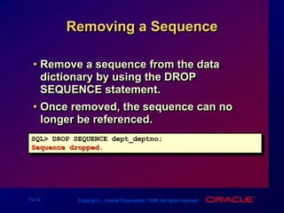 Sequences and indexes | PPT