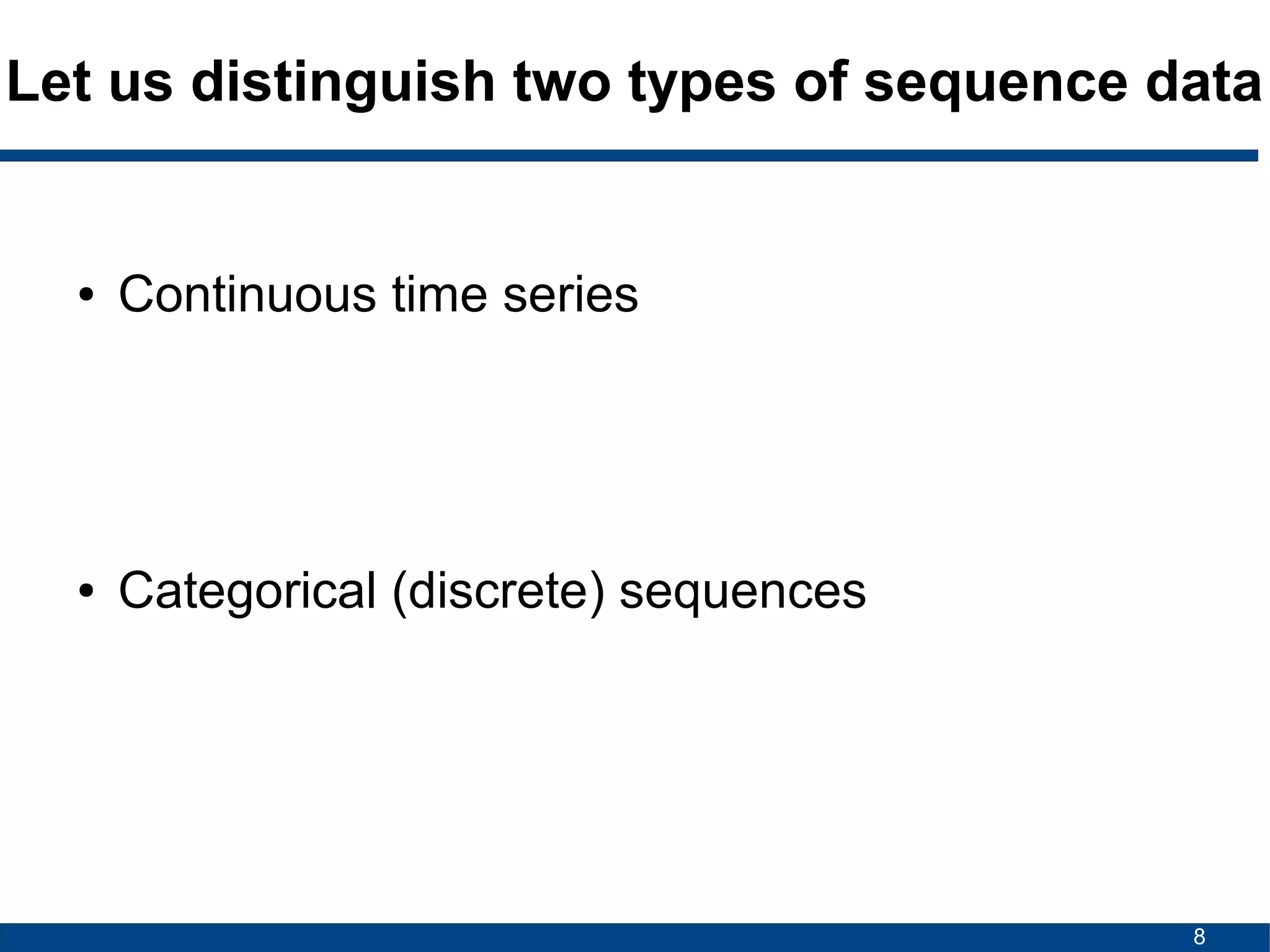 Modeling and Mining Sequential Data | PPT