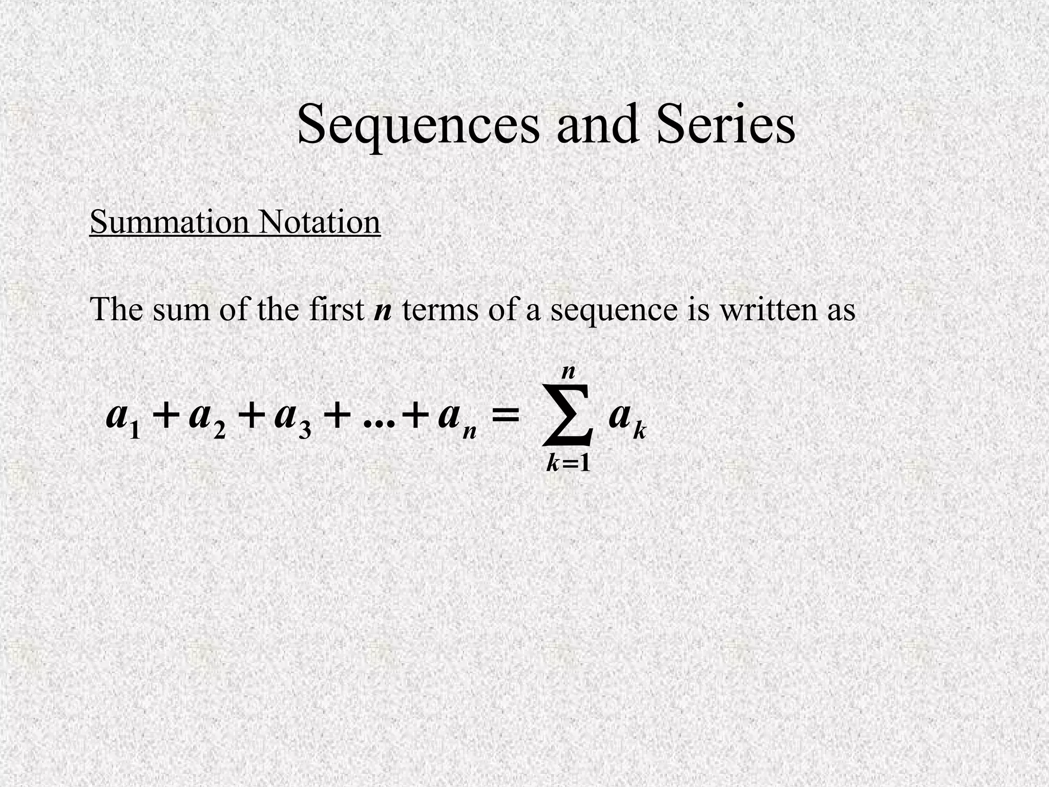 Sequences & series | PPS