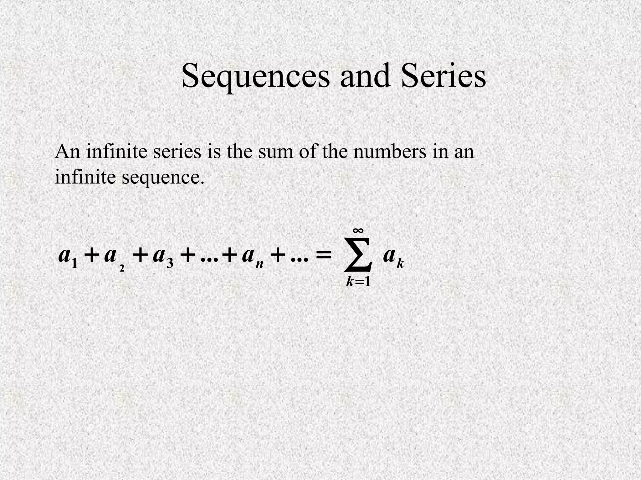Sequences & series | PPS