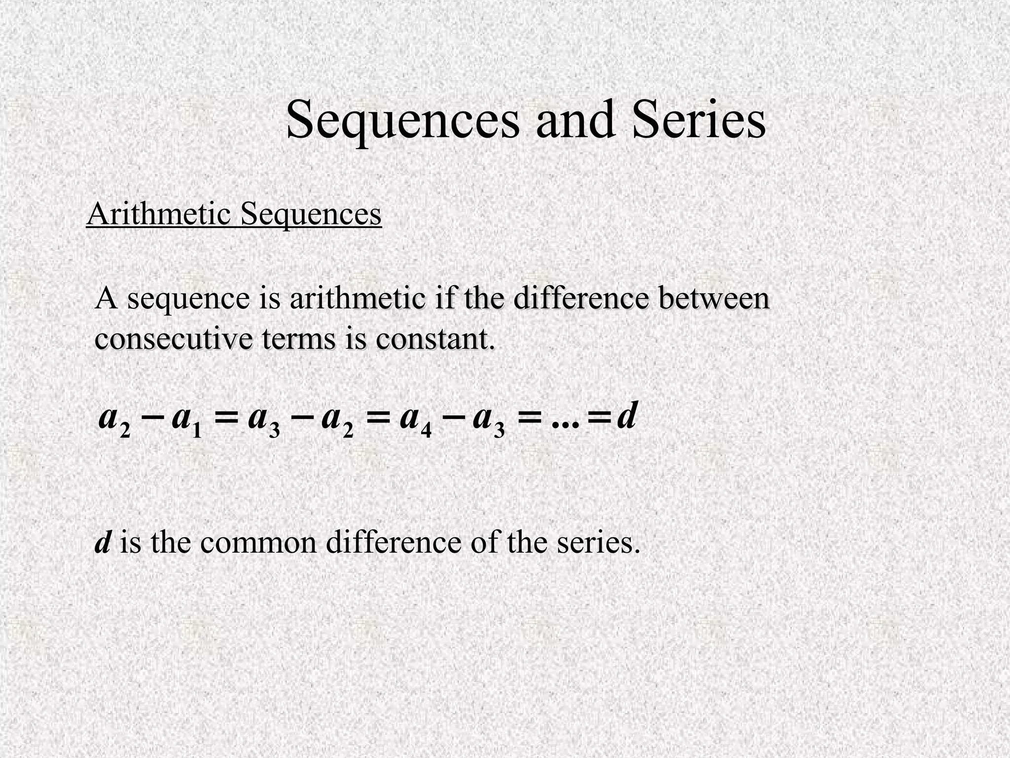 Sequences & series | PPS
