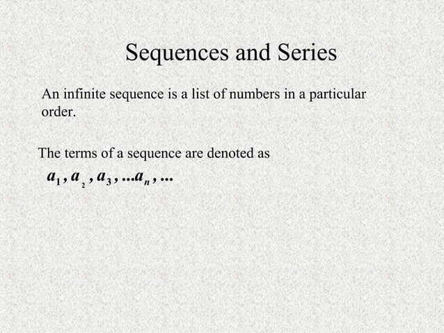 Sequences & series | PPT