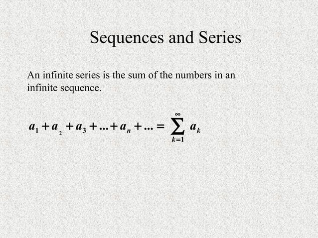 Sequences & series | PPT